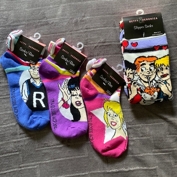Planet Sox | Accessories | Rare Archie Betty Veronica Sock Bundle ...